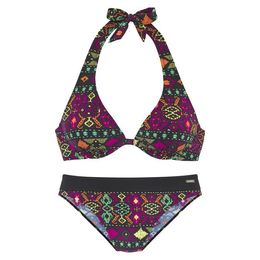 Buffalo Set: B&uuml;gel-Bikini 'Gothic' schwarz Gr. 36 Cup B. Mit B&uuml;gel