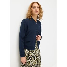 Lascana Bomberjacke blau Gr. 42 f&uuml;r Damen. Figurumspielend. Nachhaltig.
