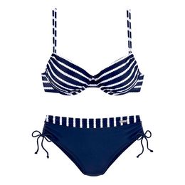 Lascana Set: B&uuml;gel-Bikini 'Cerina' mehrfarbig Gr. 36 Cup E. Mit B&uuml;gel. Nachhaltig.