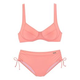 Lascana Set: B&uuml;gel-Bikini 'Annelie' orange Gr. 38 Cup F. Mit B&uuml;gel