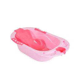 Cangaroo Babybadewanne Larissa 89 cm, herausnehmbarer Badesitz, Wasserablauf rosa