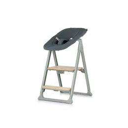 Chipolino Hochstuhl Quatro 4in1 Babywippe Lernturm Kinderstuhl Tablett Fu&szlig;st&uuml;tze gr&uuml;n