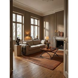 KADIMA DESIGN Couchtisch Sheesham-Massivholz/Metall Industrial-Style 63x39x63cm Braun/Schwarz