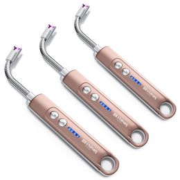 Brandson 3x Feuerzeug elektrisch, Lichtbogen Stabfeuerzeug USB aufladbar, Kerzenanz&uuml;nder f&uuml;r K&uuml;che, Kerzen, Gasherde, Grill, Kamin