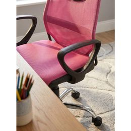 KADIMA DESIGN Kinderschreibtischstuhl H&ouml;henverstellbar Ergonomisch TERNI, Pink 60x60x101 cm