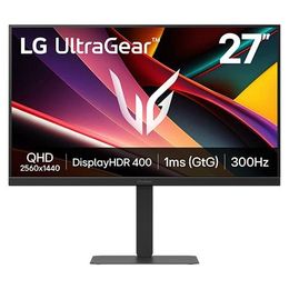 LG UltraGear&trade; G6 27 &Prime; 300 Hz QHD IPS GamingMonitor 27G640A mit DCIP3 95% (Typ.), VESA DisplayHDR&trade; 400, 1 ms (GtG), USBC (PD 15W) 27G640AB