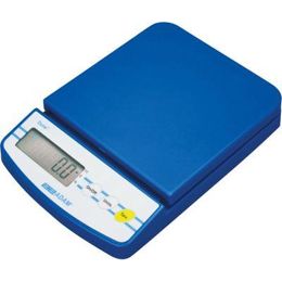 Kompaktwaage Adam DCT 2000, Z&auml;hlwaage mit W&auml;gebereich 1 g-2 kg, LC-Display, Netzanschluss/Batterie, B 147 x T 208 x H 150 mm, Kunststoff, wei&szlig;-blau