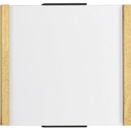 moedel T&uuml;rschild LMH, Holzrahmen, individuell beschriftbar, Polyester-Abdeckung, Klebemontage, B 160 x H 148 mm, Eiche