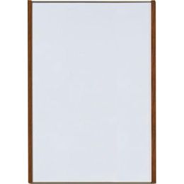 moedel Wandschild LMH, DIN A3, Hochformat, Holz- und Aluminiumrahmen, Klebe- oder Schraubmontage, B 308,5 x H 422,5 mm, bronze/Nussbaum