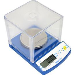 Kompaktwaage Adam DCT 302, Pr&auml;zisionswaage mit W&auml;gebereich 0,01 g- 0,3 kg, LC-Display, Netzanschluss/Batterie, B 147 x T 208 x H 150 mm, Kunststoff, wei&szlig;-blau