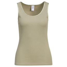 Gina Damen Top aus Feinripp