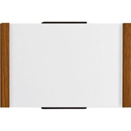 moedel T&uuml;rschild LMH, DIN A6, Holz- und Aluminiumrahmen, individuell beschriftbar, Polyester-Abdeckung, Klebemontage, B 160 x H 103 mm, Eiche