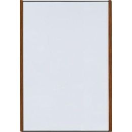 moedel Wandschild LMH, DIN A3, Hochformat, Holz- und Aluminiumrahmen, Klebe- oder Schraubmontage, B 308,5 x H 422,5 mm, silber/Nussbaum