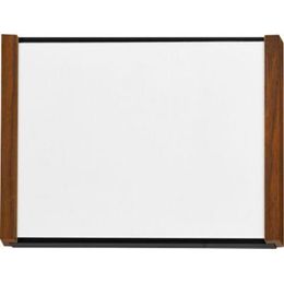 moedel T&uuml;rschild LMH, DIN A6, individuell beschriftbar, Polyester-Abdeckung, Klebemontage, B 159,5 x H 105,5 mm, Aluminium, schwarz/Nussbaum