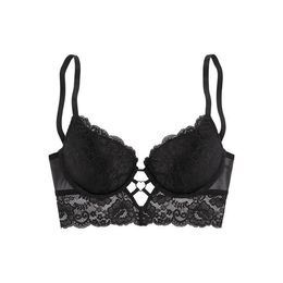 Vivance Push-up-BH 'Francesca' schwarz Gr. 80C. Mit Integriertem Kissen und mit B&uuml;gel. Figurbetont