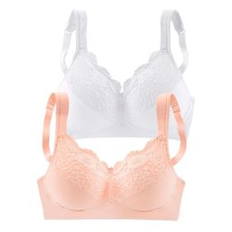 PETITE FLEUR BY LASCANA Soft-BH orange Gr. 95D. Ohne B&uuml;gel