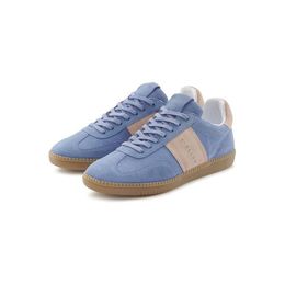 ELBSAND Sneaker 'Freizeitschuh, Schn&uuml;rschuh, Turnschuh, Retro Sneaker, Lederschuh' blau Gr. 46 f&uuml;r Damen. Nachhaltig.