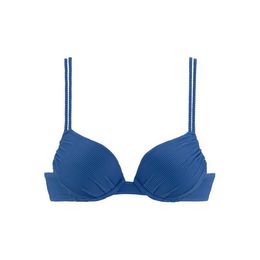 Sunseeker Push-Up-Bikini-Top 'Fancy' blau Gr. 34 Cup B. Mit B&uuml;gel