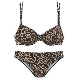 Lascana Set: B&uuml;gel-Bikini 'Zaba' mehrfarbig Gr. 42 Cup F. Mit B&uuml;gel. Nachhaltig.