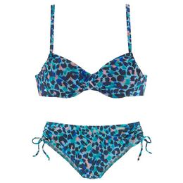 Lascana Set: B&uuml;gel-Bikini 'Ester' mehrfarbig Gr. 38 Cup D. Mit B&uuml;gel
