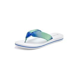 Lascana Badezehentrenner 'Sandale, Badeschuh, Pantolette, Badelatsche, Flip Flop, Sommerschuh,' blau Gr. 43 f&uuml;r Damen. Mit Print
