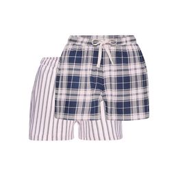 VIVANCE DREAMS BY LASCANA Pyjamashorts mehrfarbig Gr. 32/34 f&uuml;r Damen. Mit Allover-Druck. Basic. Nachhaltig.