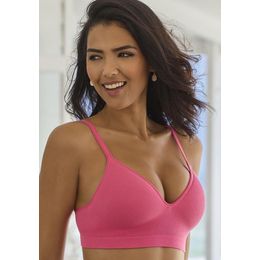 Lascana Push-up-BH 'COMFY BRA' pink Gr. 75B. Mit Integriertem Kissen und ohne B&uuml;gel. Nachhaltig.