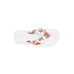 Lascana Badezehentrenner 'Sandale, Badeschuh, Pantolette, Badelatsche, Flip Flop, Sommerschuh,' mehrfarbig Gr. 43 f&uuml;r Damen. Mit Print