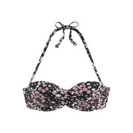 Lascana B&uuml;gel-Bandeau-Bikini-Top 'Blair' mehrfarbig Gr. 34 Cup A. Mit Seitlichen St&auml;bchen Und Mit B&uuml;gel