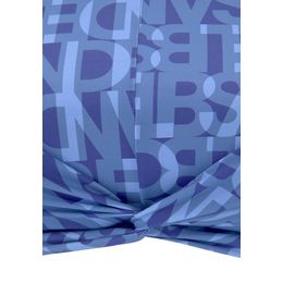 ELBSAND Crop-Bikini-Top 'Letra' blau Gr. 40 Cup C/D. Ohne B&uuml;gel Und Mit Seitlichen St&auml;bchen. Nachhaltig.