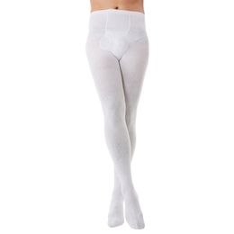 buttinette Herrenstrumpfhose, wei&szlig;