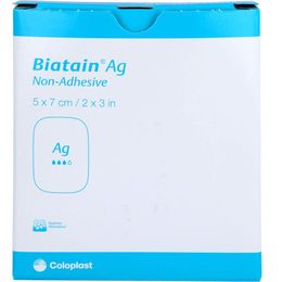 1001 Artikel Medical Biatain Ag Schaumverband 5x7 cm nicht haftend 5 St
