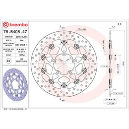 Brembo Bremsscheibe 78b40847 305mm 4,5mm