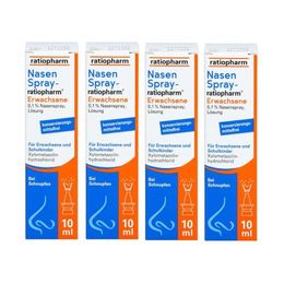 Nasenspray-ratiopharm Erwachsene (4x10 ml) 40 ml