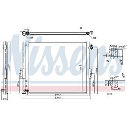 NISSENS Kondensator, Klimaanlage 940835 f&uuml;r TOYOTA