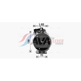 AVA QUALITY COOLING Kompressor, Klimaanlage fdak670 f&uuml;r Ford