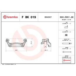 Brembo Bremssattelhaltersatz fbk019 rechts f&uuml;r Mercedes
