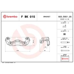 Brembo Bremssattelhaltersatz fbk015 rechts f&uuml;r Mercedes