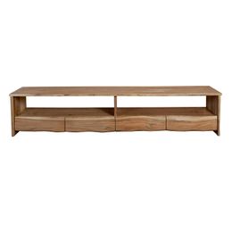 Lowboard TV-Board 190 x 45 x 50 cm Akazienholz massiv naturfarben DAHLIA