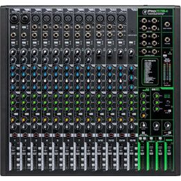 Mackie ProFX16v3, professioneller 16-Kanal 4 Bus Effektmixer mit USB - Analogmixer