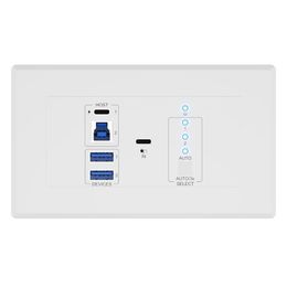 Blustream UEX3H-WP-EU &ndash; USB-3.2-Wandpanel, Host-Einheit