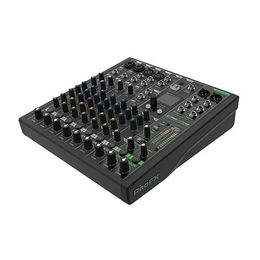 Mackie ProFX10GO, akkubetriebener 10-Kanal Analogmixer mit Enhanced FX, USB Recording