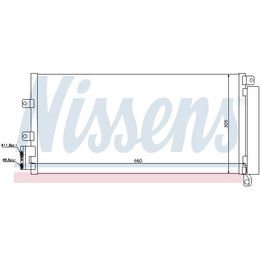 NISSENS Kondensator, Klimaanlage 940023 f&uuml;r Fiat