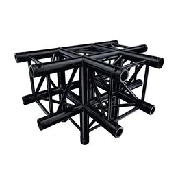 Global Truss F34 PL 4-Weg Ecke T40 710mm stage black inkl Verbinder