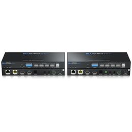 Blustream HEX18GARC-KIT &ndash; HDBaseT-Extender-Set, 4K60 4:4:4, 100 m, USB/KVM + ARC