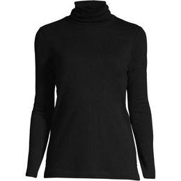 LANDS' END Rollkragenshirt aus Supima f&uuml;r Damen in Petite-Gr&ouml;&szlig;e, Damen, size: petite, Gr&uuml;n, Baumwolle, by Lands' End