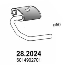 Asso Vorschalld&auml;mpfer 282024 f&uuml;r Mercedes