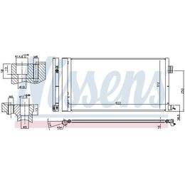 NISSENS Kondensator, Klimaanlage 940809 f&uuml;r JAGUAR