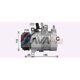 AVA QUALITY COOLING Kompressor, Klimaanlage msak747 f&uuml;r Mercedes