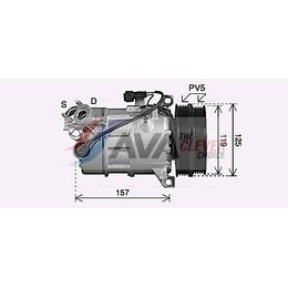 AVA QUALITY COOLING Kompressor, Klimaanlage voak303 f&uuml;r Volvo
